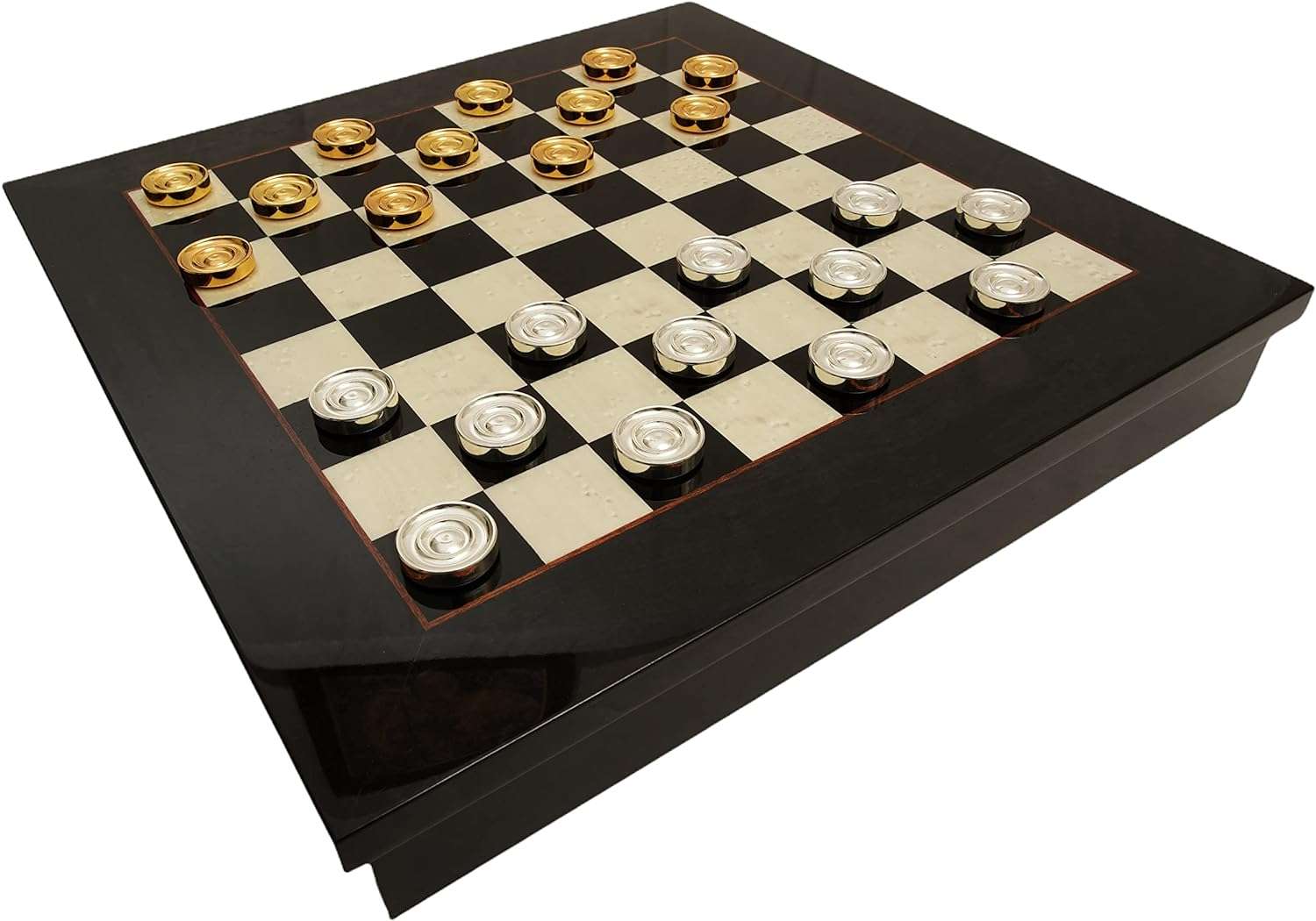 Chessboard | Chess Set | Quality Games TXGold and Silver Checkers in ...